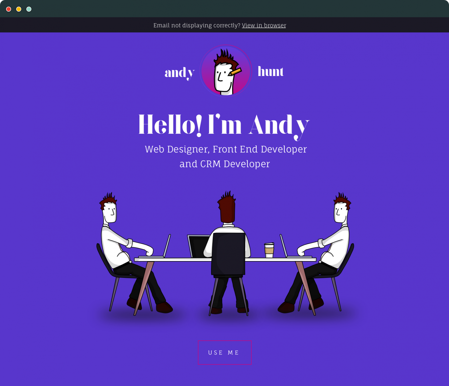 Simple Mailchimp Template - Andy Hunt Design